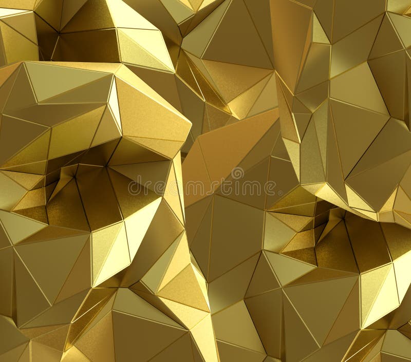 Luxury Gold Abstract Triangle Background Stock Illustration ...