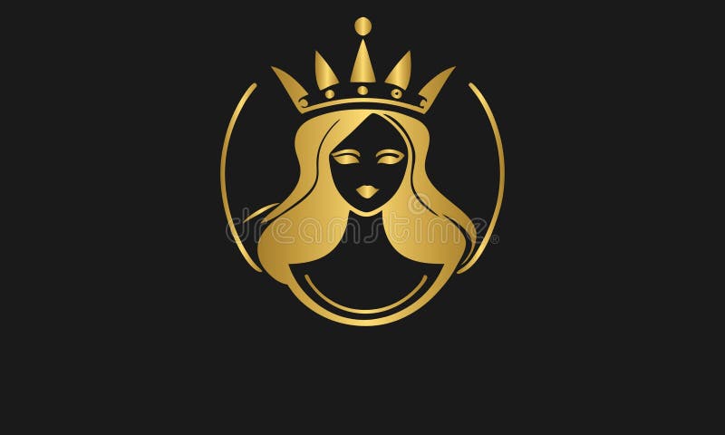 Luxury Gold Crown Logo , Luxury Princess Logo Stock Illustration ...
