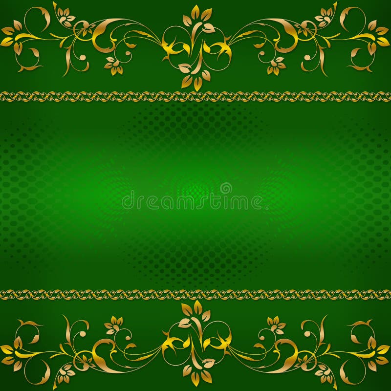 Luxury Gold Decorative Background . Stock Illustration - Illustration ...