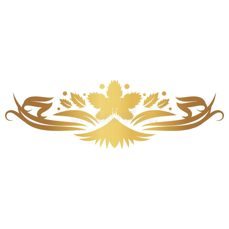 Luxury Gold Filigree Ornament Stock Vector - Illustration of swirl ...