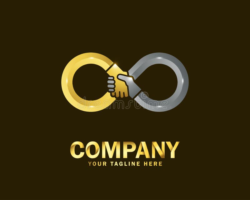 Gold infinity 3d stock illustration. Illustration of creative - 23507394