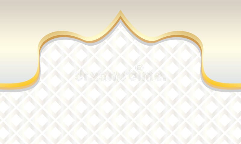 Luxury Gold Islamic Border Frame Greeting Background Images Vector ...