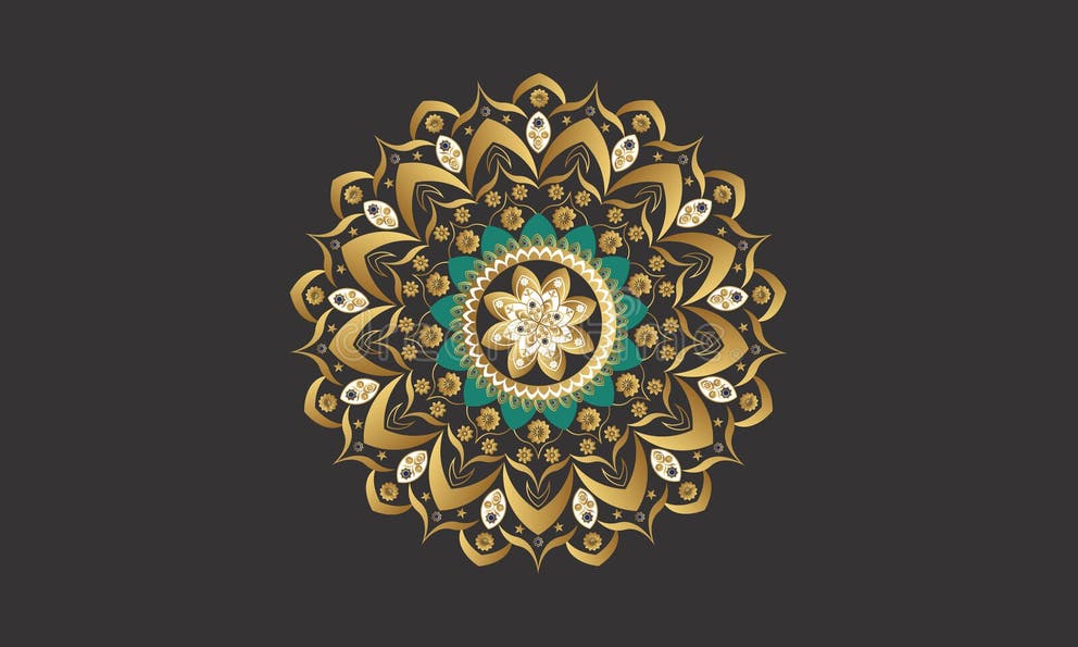 Luxury Gold Pattern Design Islamic 1 Stock Photo - Image of arabic ...