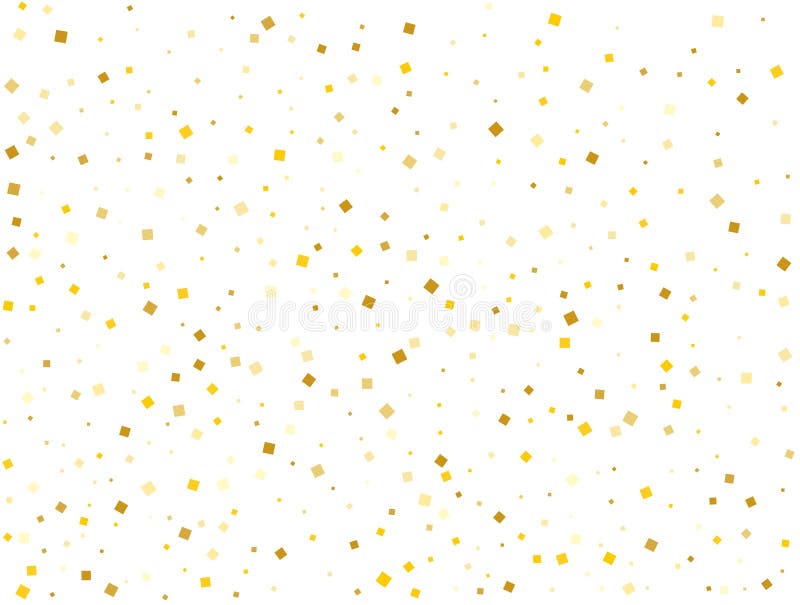 Luxury Gold Square Confetti. Vector Illustration Stock Vector ...