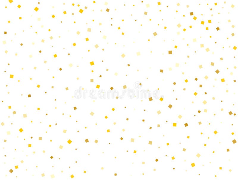 Luxury Gold Square Confetti. Vector Illustration Stock Vector ...