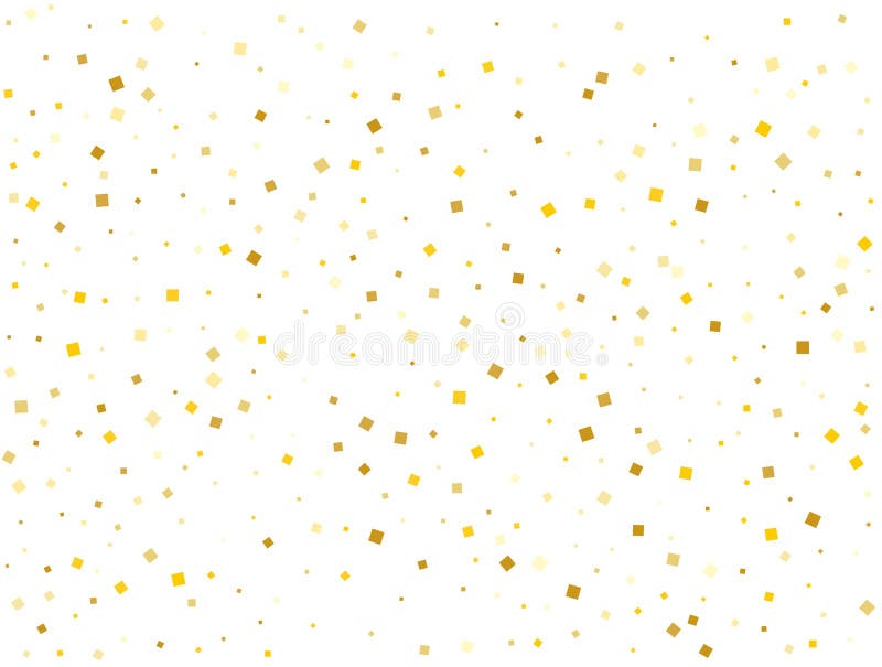 Luxury Gold Square Confetti. Vector Illustration Stock Vector ...