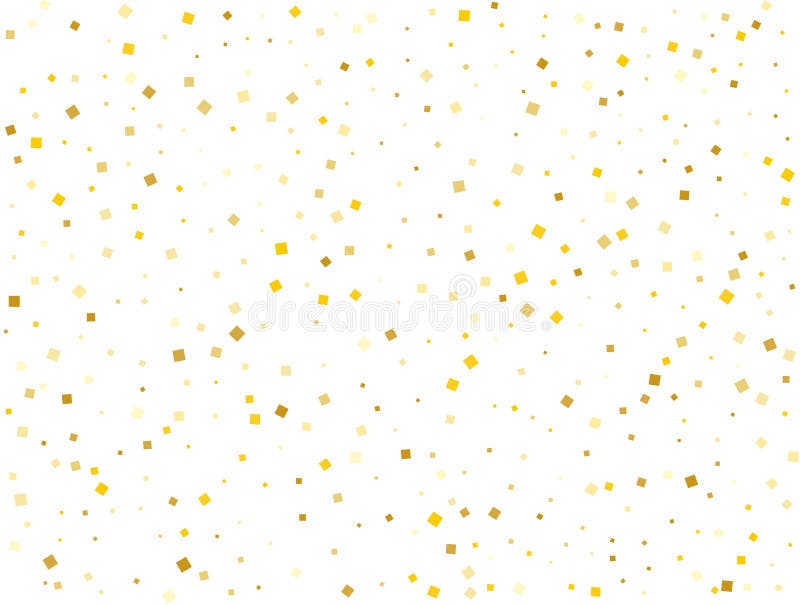 Luxury Gold Square Confetti. Vector Illustration Stock Vector ...