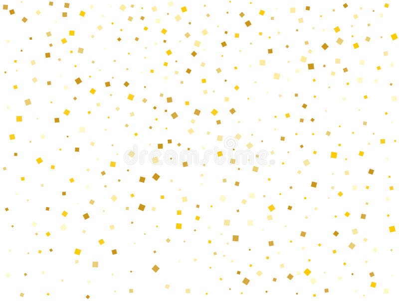 Luxury Gold Square Confetti. Vector Illustration Stock Vector ...