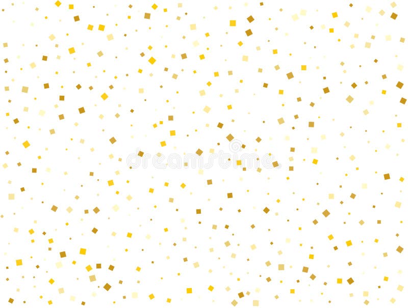 Luxury Gold Square Confetti. Vector Illustration Stock Vector ...