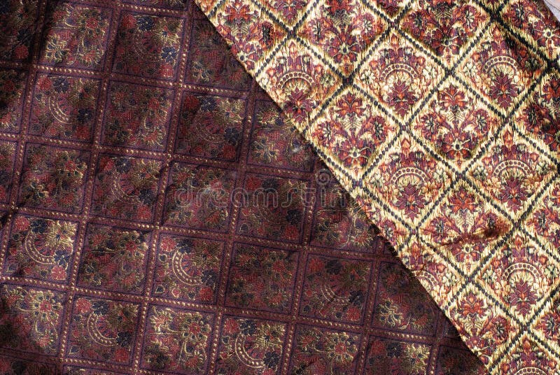 Brocade fabric stock photo. Image of fabric, brown, golden - 30239350