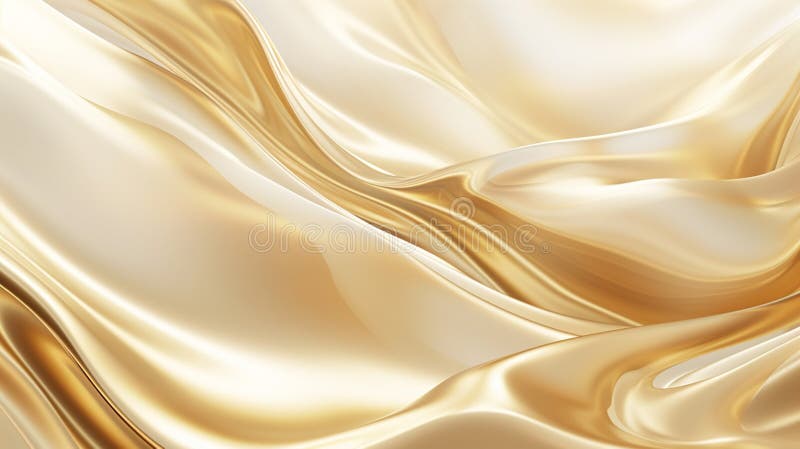 Luxury Golden Color Abstract Wave Background. Abstract Soft Color Waves ...