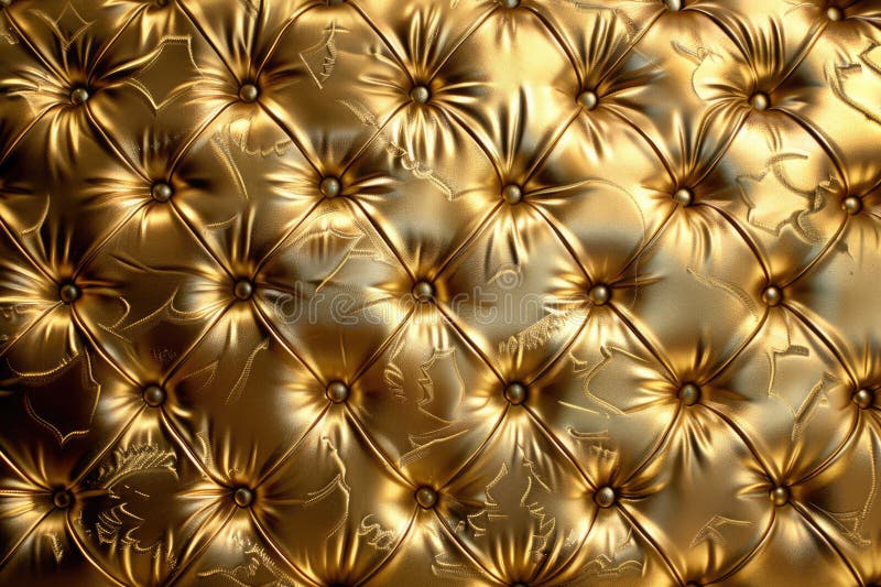 Luxury Golden Couch Plating Background. Gold Texture Closeup Stock ...