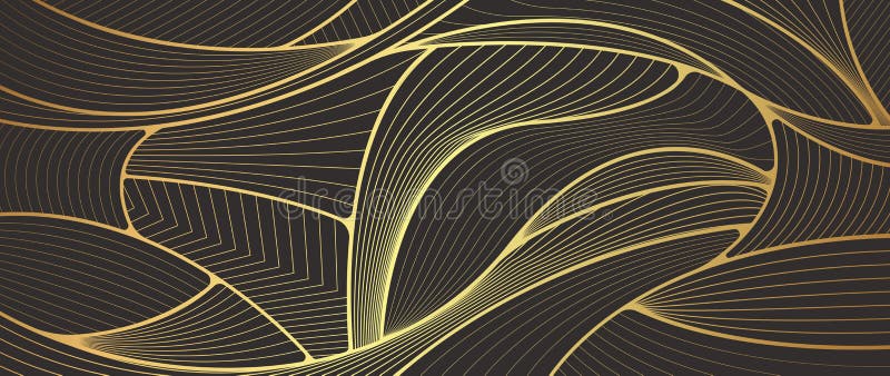 Luxury Golden Linear Background Stock Vector - Illustration of home ...