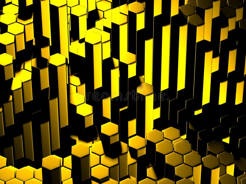 Shiny Hexagon Pattern Dark Metallic Silver Background Stock ...