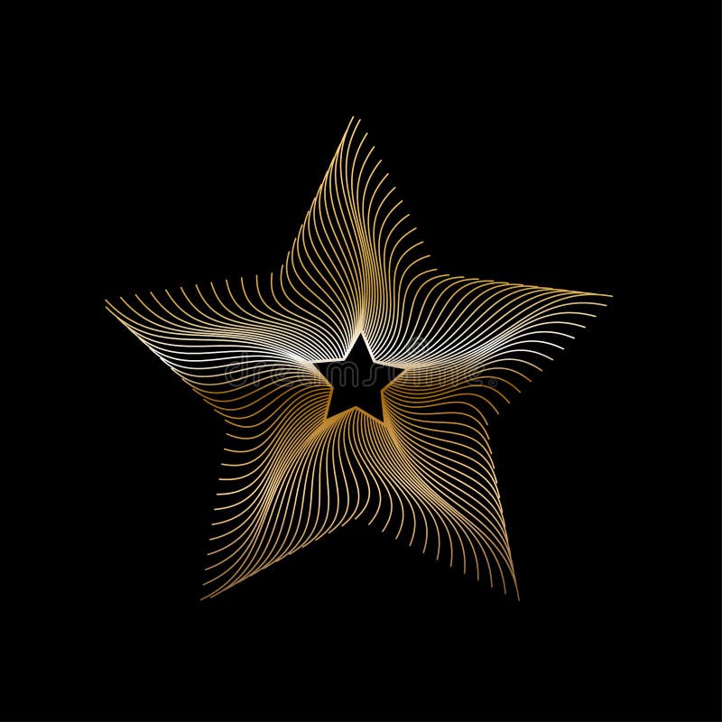 Luxury Golden Star Icon Using As Logo or Design Element Stock Vector ...