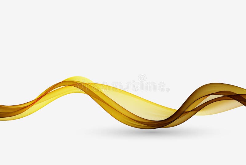 Luxury Golden Transparent Wave Background. Abstract Golden Smoky Vector ...