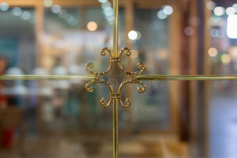 Luxury golden window frame stock photo. Image of gold - 68942526