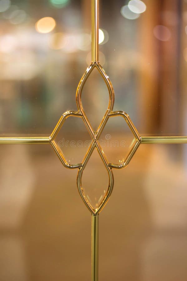 Luxury golden window frame stock photo. Image of style - 68942544