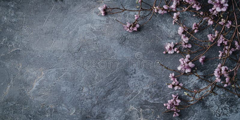Luxury Gray Stone Background with Soft, Subtle Floral Details Stock ...