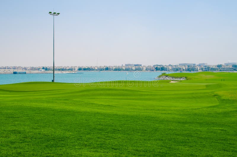Luxury golf field stock photo. Image of summer, hole - 106763136