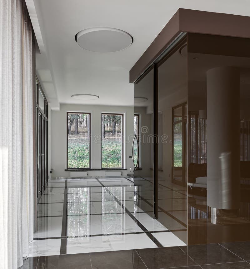 Luxury hall interior stock photo. Image of curtain, light - 52206856