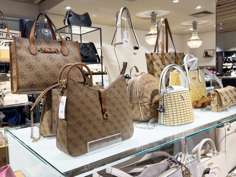 Luxury Handbags Display in Boutique Store Editorial Photography - Image ...