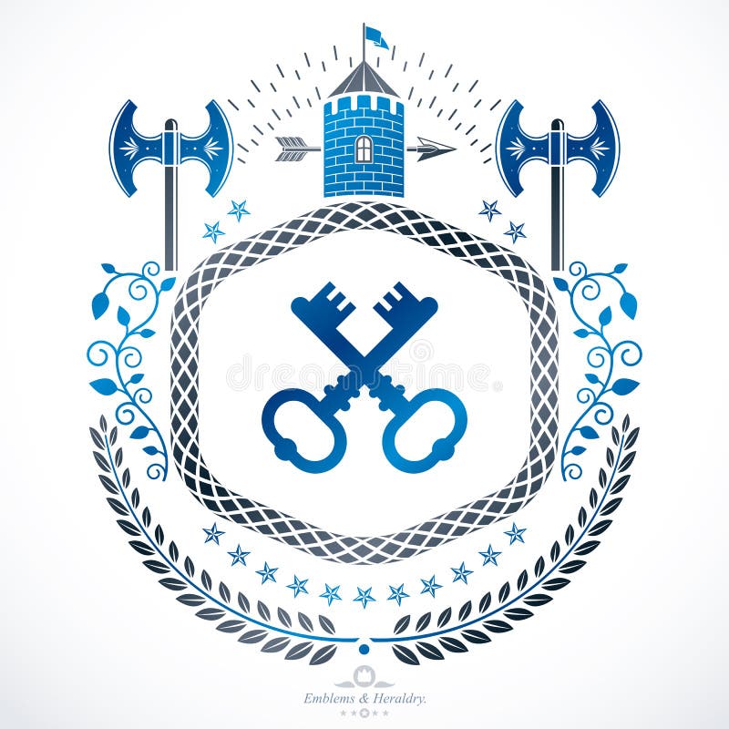 Luxury Heraldic Vector Emblem Template. Vector Blazon Stock Vector ...