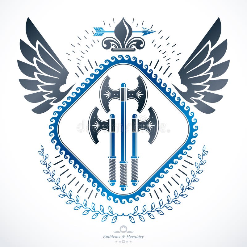 Luxury Heraldic Vector Emblem Template. Vector Blazon Stock Vector ...