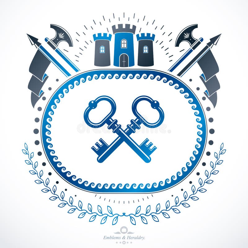 Luxury Heraldic Vector Emblem Template. Vector Blazon Stock Vector ...