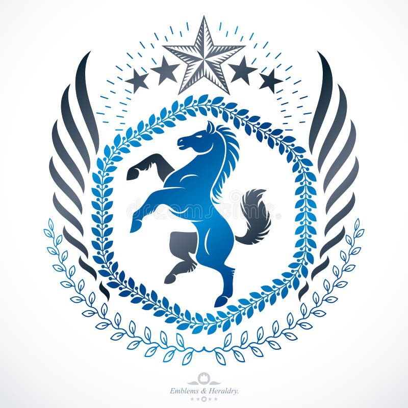 Luxury Heraldic Vector Emblem Template. Vector Blazon Stock Vector ...