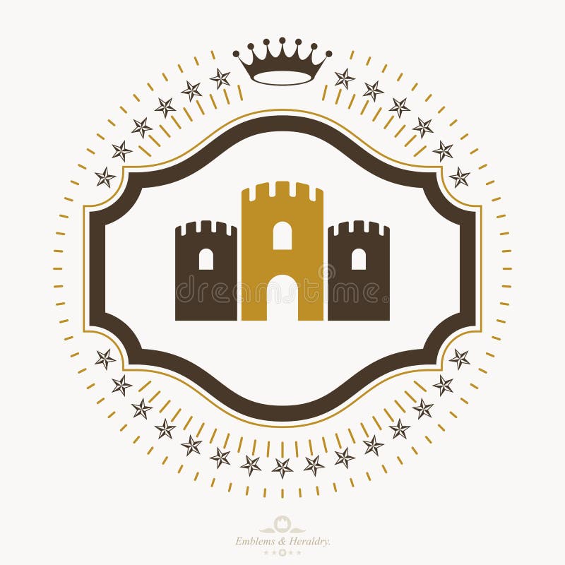 Luxury Heraldic Vector Emblem Template. Vector Blazon Stock Vector ...