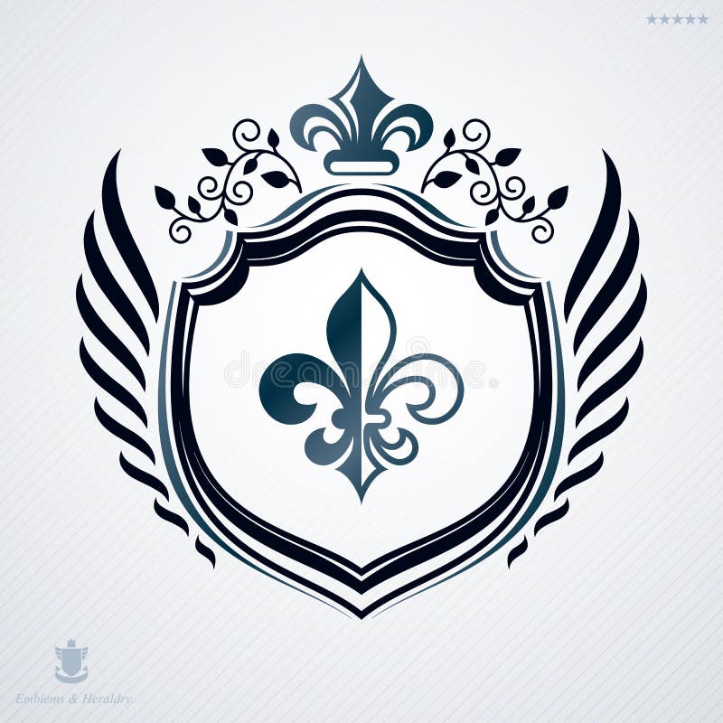Luxury Heraldic Vector Template. Vintage Blazon Stock Vector ...