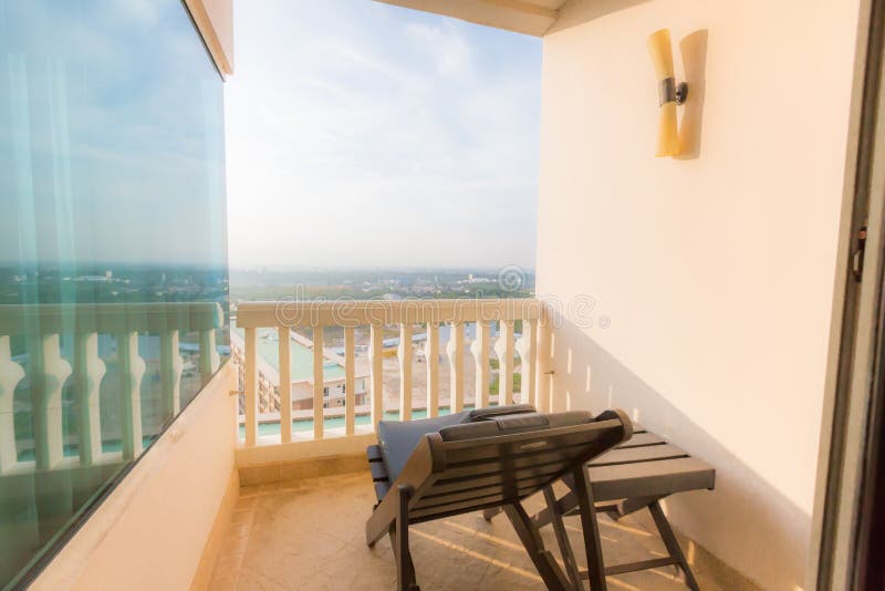 Luxury high balcony stock image. Image of landscape, landmark - 49408777