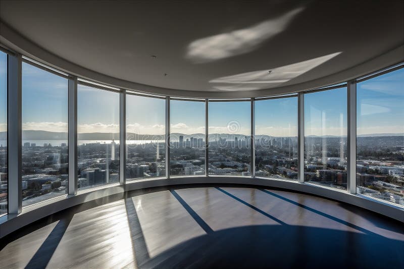 Luxury High-rise with Sweeping Curving Modern Exterior. AI Generated ...