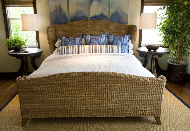 Parquet floor in bedroom stock image. Image of lamp, furnishings - 10397279