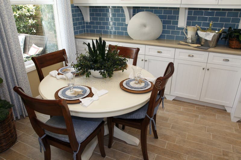 Luxury home dining table stock photo. Image of plates - 10234200