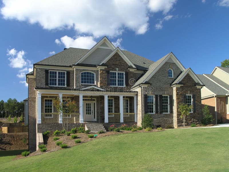 New Modern Home stock photo. Image of front, build, desirable - 7932670