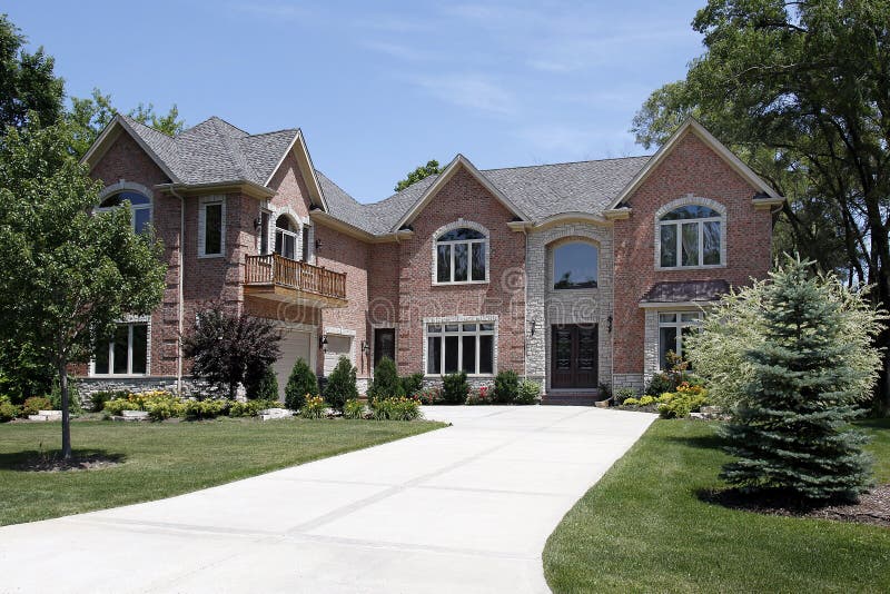 Upper class luxury home stock photo. Image of dream, neighborhood - 890646