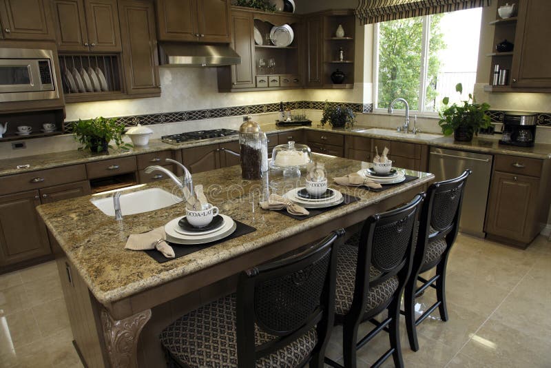 309 Luxury Model Home Kitchen Island Stock Photos - Free & Royalty-Free ...