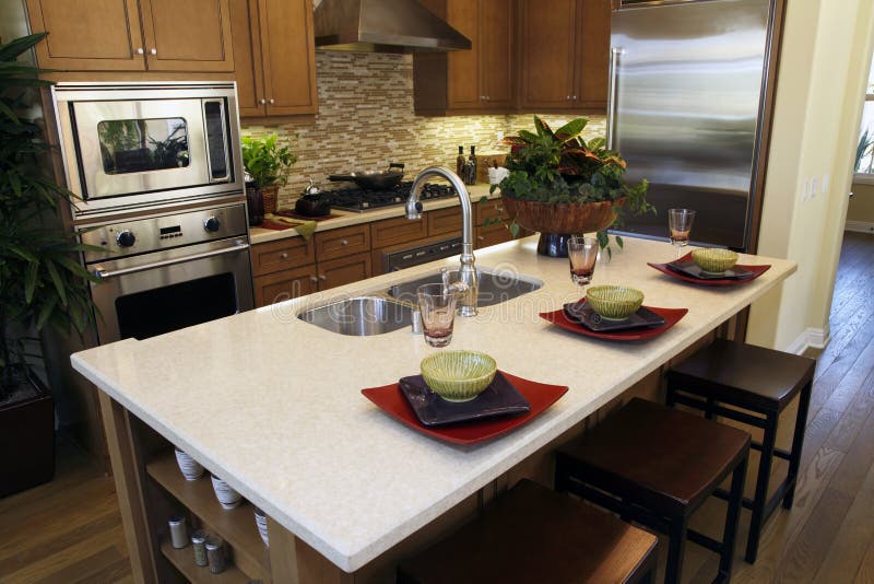 309 Luxury Model Home Kitchen Island Stock Photos - Free & Royalty-Free ...