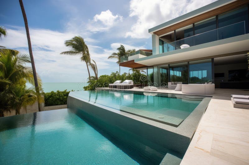Luxury Home, with View of the Ocean and Private Beach, Featuring ...
