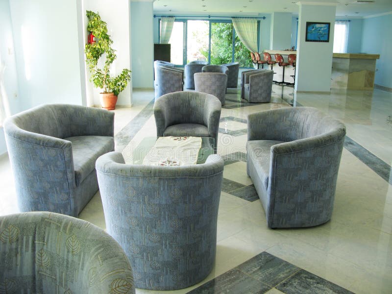 Luxury Hotel Building Interior Stock Image - Image of lawn, marmaris ...