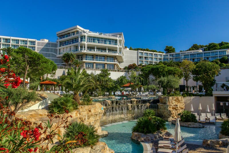 Luxury Hotel in Croatia on the Island of Hvar Stock Photo - Image of ...