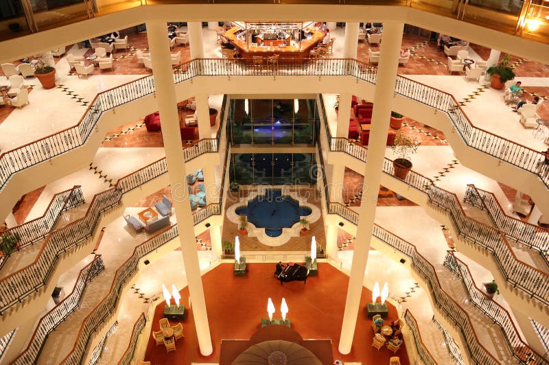 Luxury hotel interior. stock image. Image of luxury, columns - 35459059