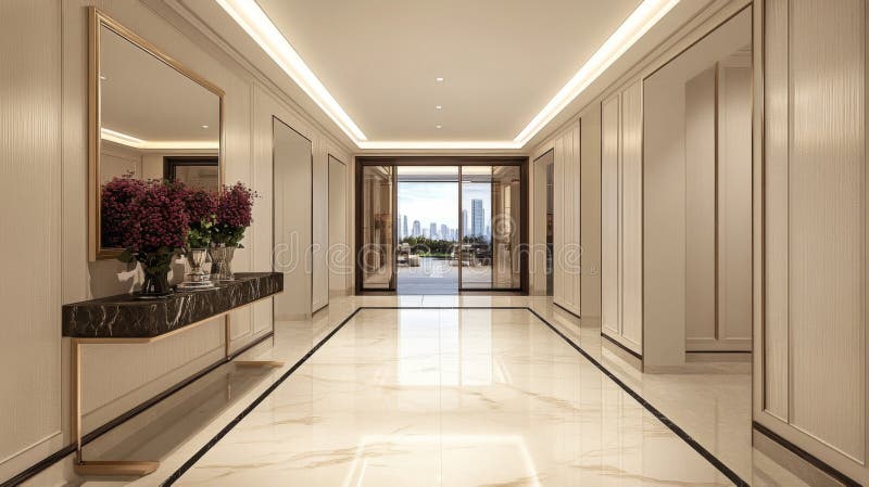 Luxury Hotel Lobby Interior Design Illustration Generated Using AI ...