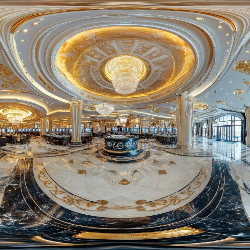 Luxury Hotel Lobby Interior. 3d Rendering. Computer Digital Drawing ...