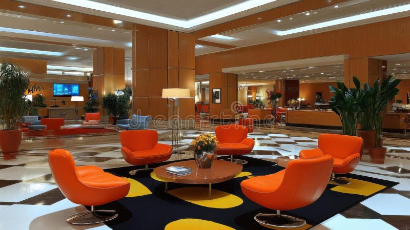 Luxury Hotel Lobby Interior Design Illustration Generated Using AI ...
