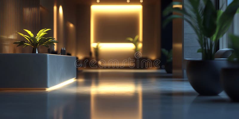 Luxury Hotel Lobby Interior Design Illustration Generated Using AI ...