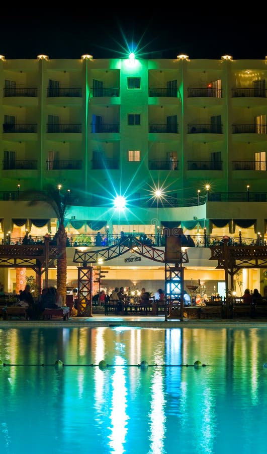 Luxury hotel night stock photo. Image of resort, facade - 14113332