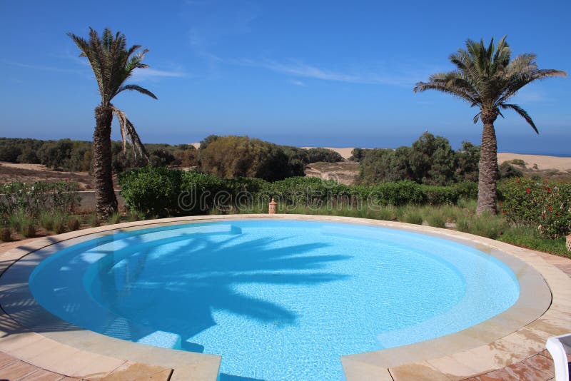 Luxury Hotel Pool stock image. Image of look, background - 26766147